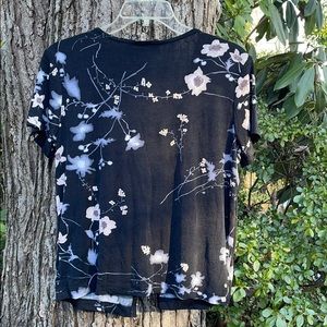 JKLA California | Tops | Jkla California Blk Floral Stretch Layer ...